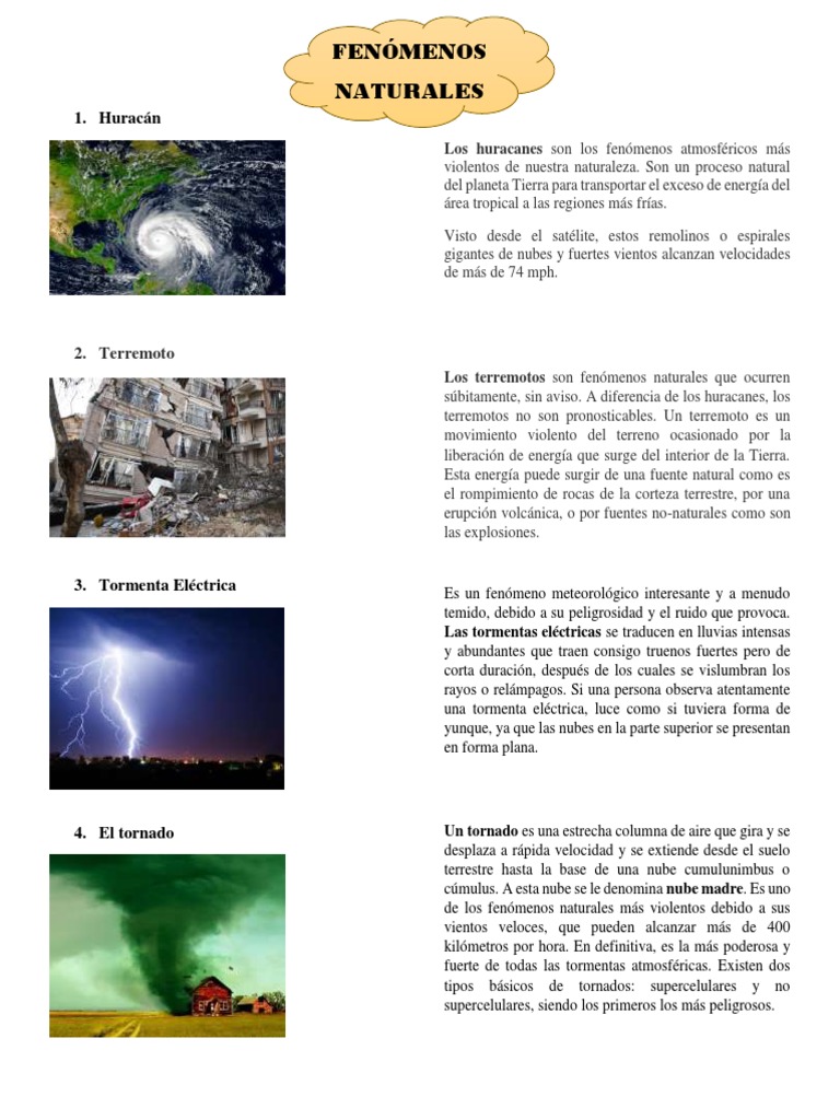 Fenómenos Naturales: Huracanes y Terremotos | PDF | Tormenta | Ciclones ...