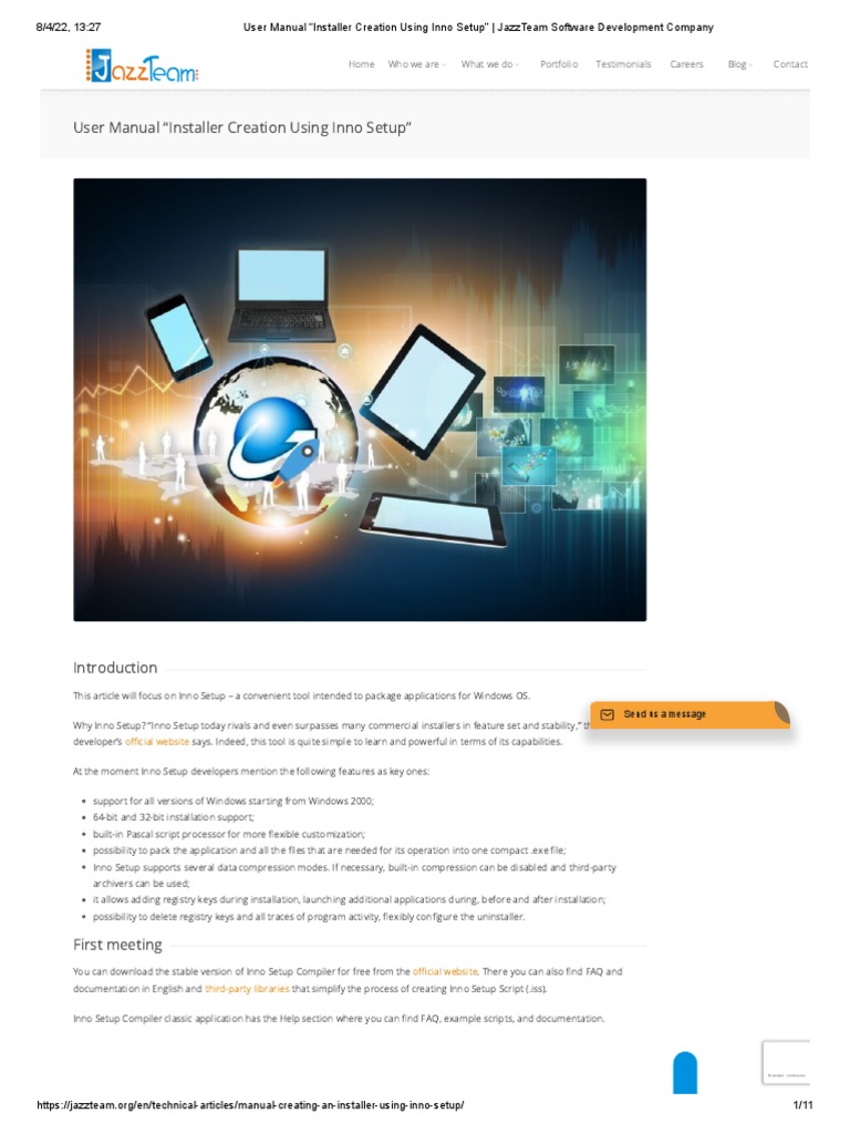 User Manual "Installer Creation Using Inno Setup" | PDF | Windows Registry | Installation ...