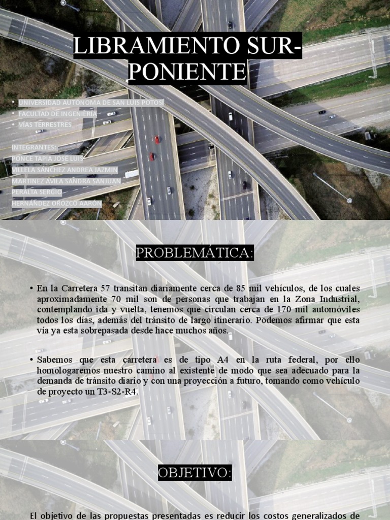 Libramiento Sur-Poniente | PDF | La carretera | Transporte