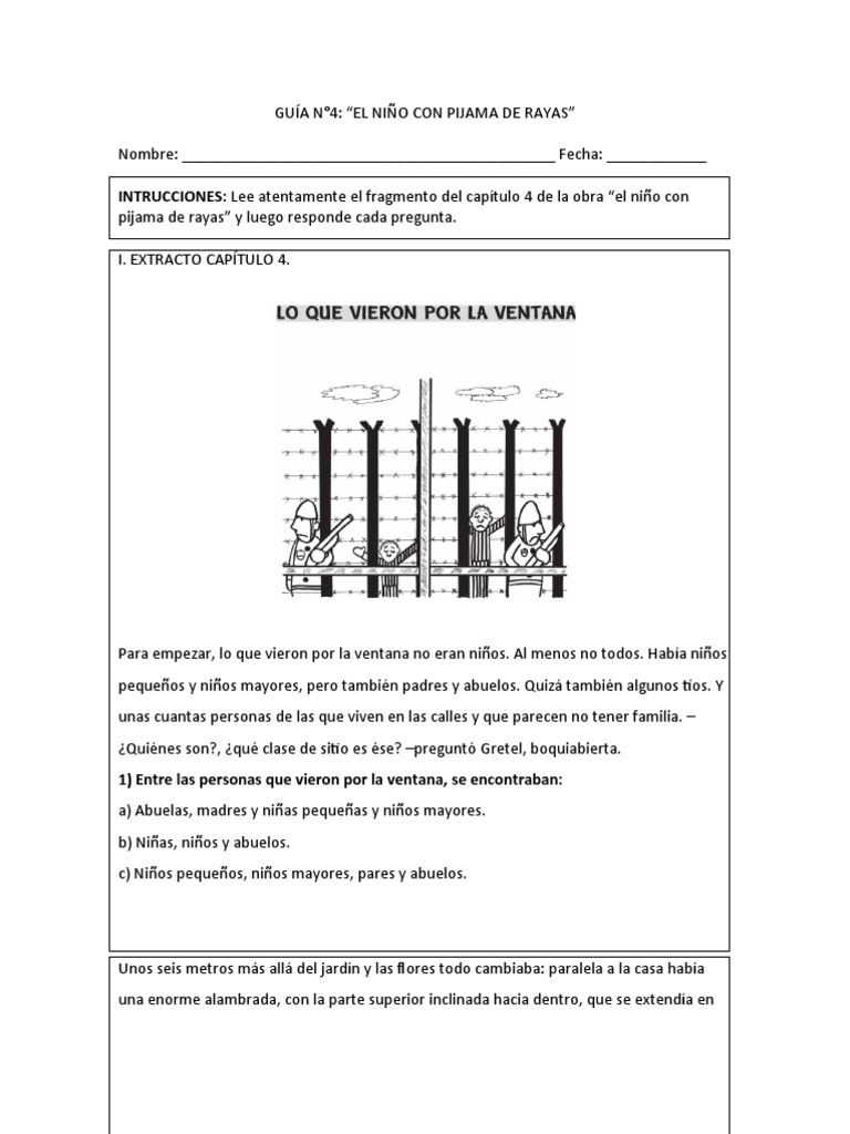 Niño Con Pijama de Rayas | PDF
