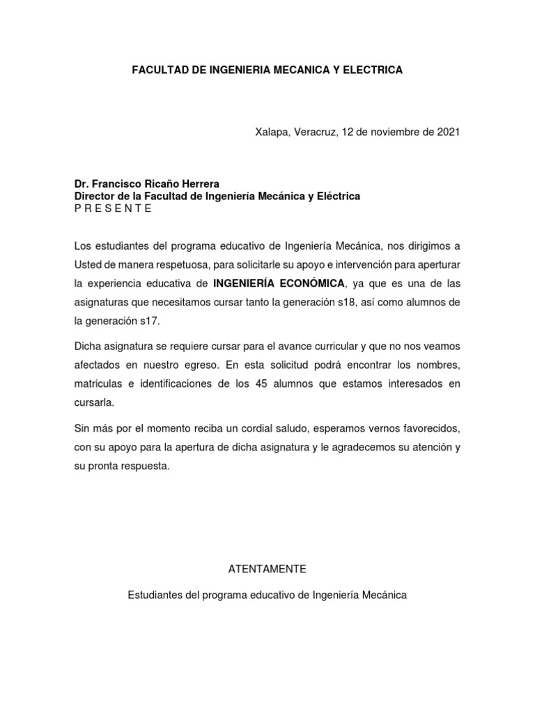 Facultad de Ingenieria Mecanica y Electrica | PDF