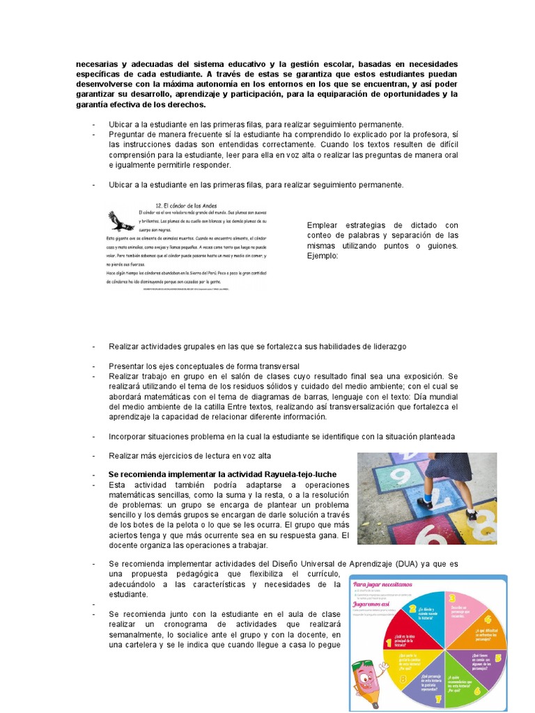 Ajustes Razonables para El Aula | PDF | Aprendizaje | Salón de clases