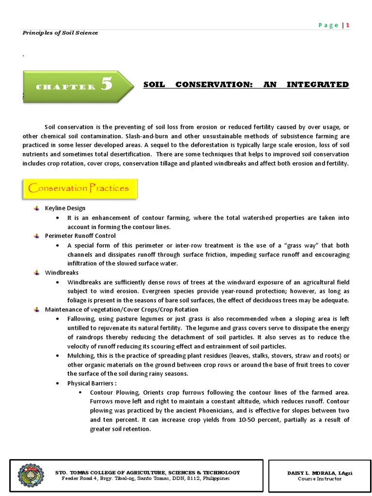 Soil Conservation Techniques Explained | PDF | Soil | Soil Science