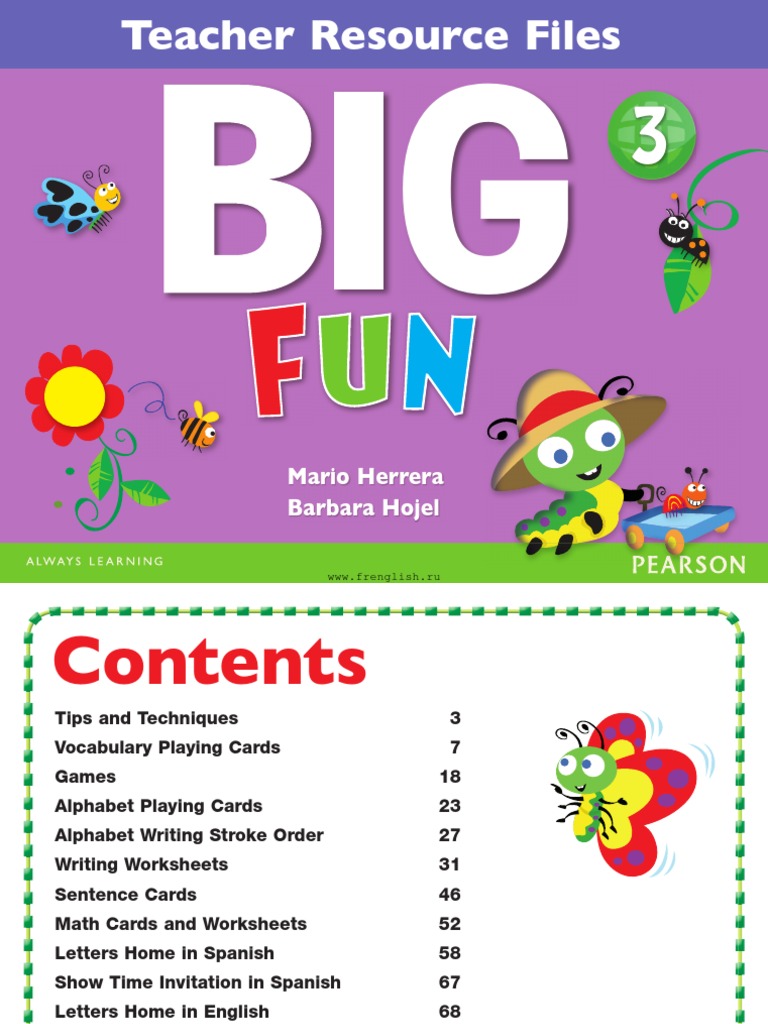New Big Fun 3 TRF | PDF | Literacy | Vocabulary
