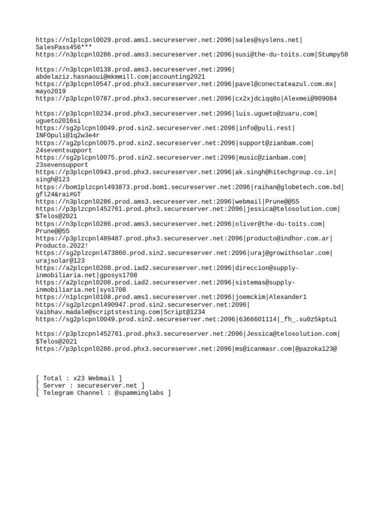 x23 Webmail Working | PDF