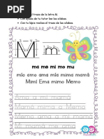 Cuadernillo Lectoescritura M, P, L, S | PDF | Comunicación humana ...