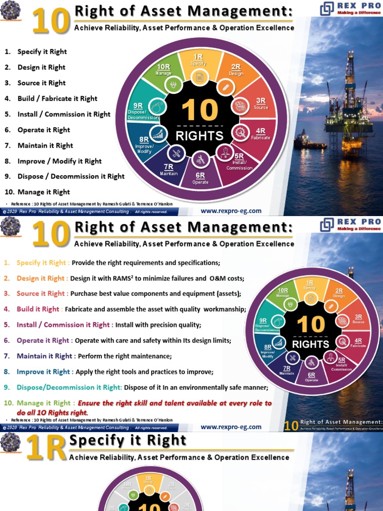 10 Rights | PDF | Reliability Engineering | Asset Management