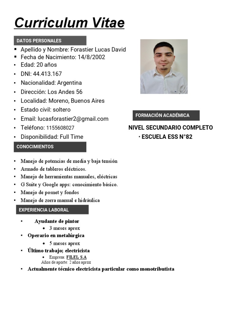 CV Lucas-Mayo 2023 | PDF