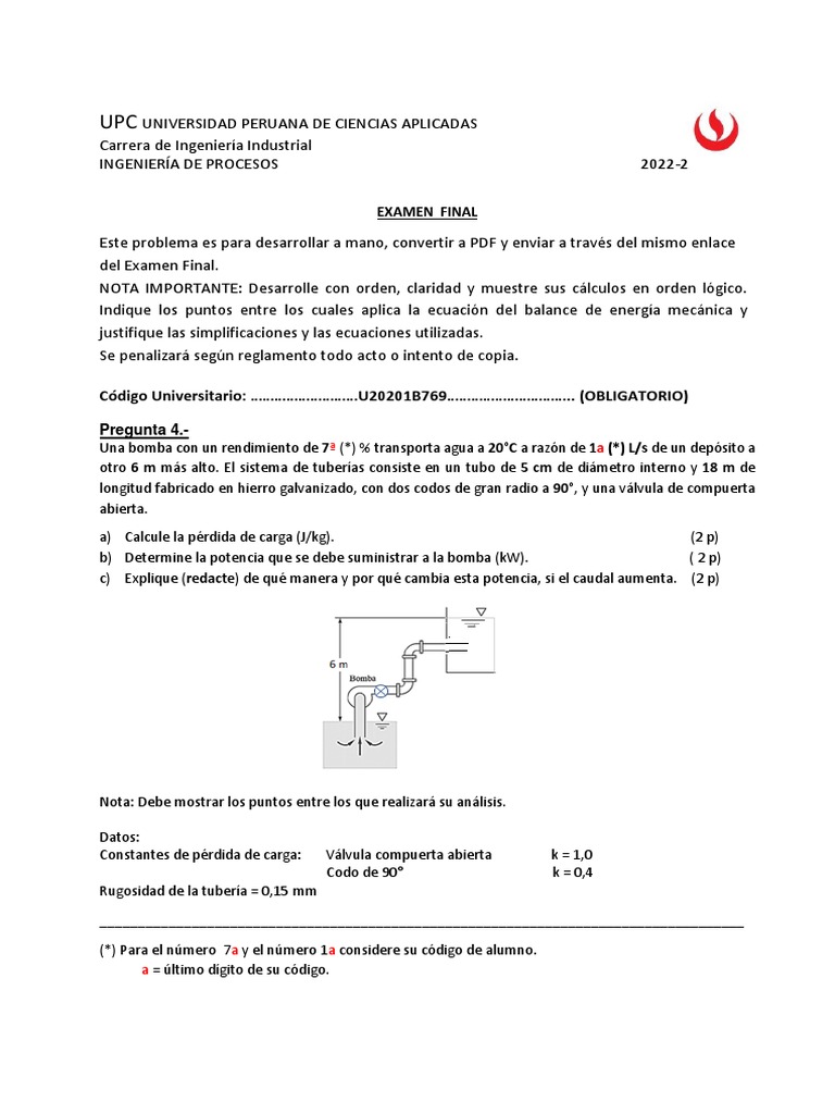 SOLUCION-IN319-Problema 4 - EF - 22-2 | PDF