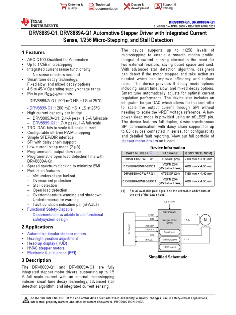drv8889 q1 | PDF