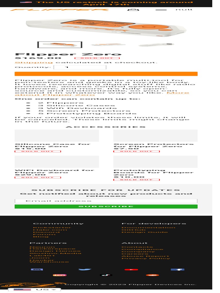Flipper Zero Shop | PDF