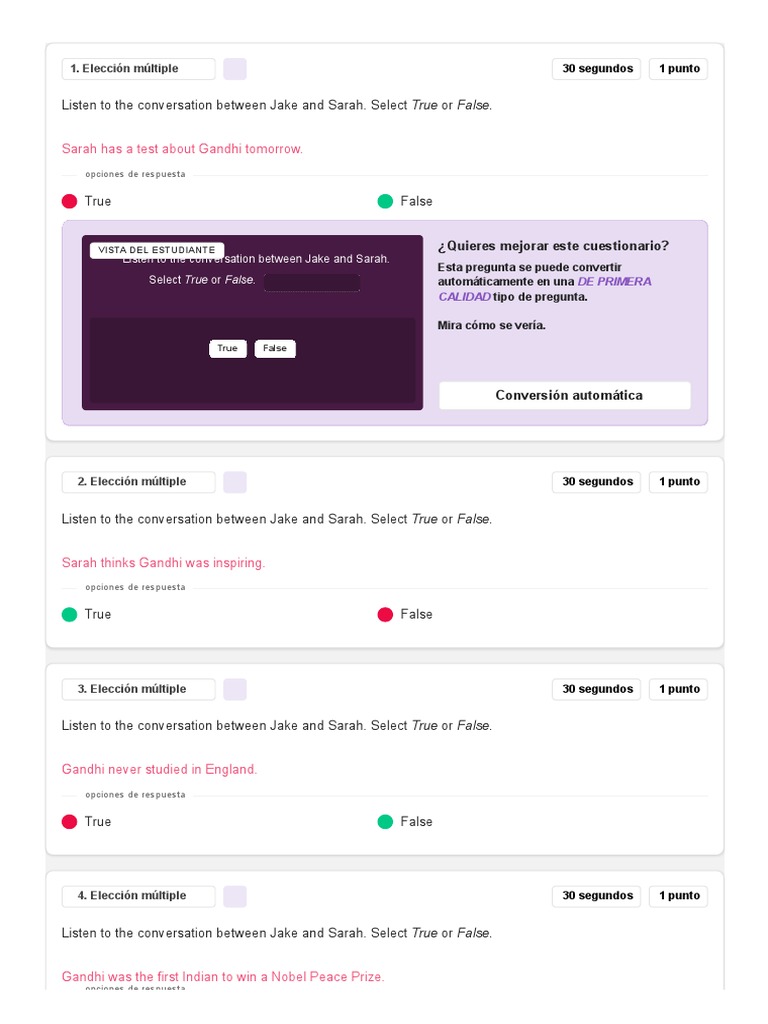Four Corners 2, Unit 9 Quiz - 56 Plays - Quizizz | PDF