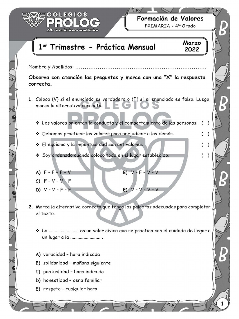 1 Exa Mens 2022 Mar Fv p 4prim | PDF