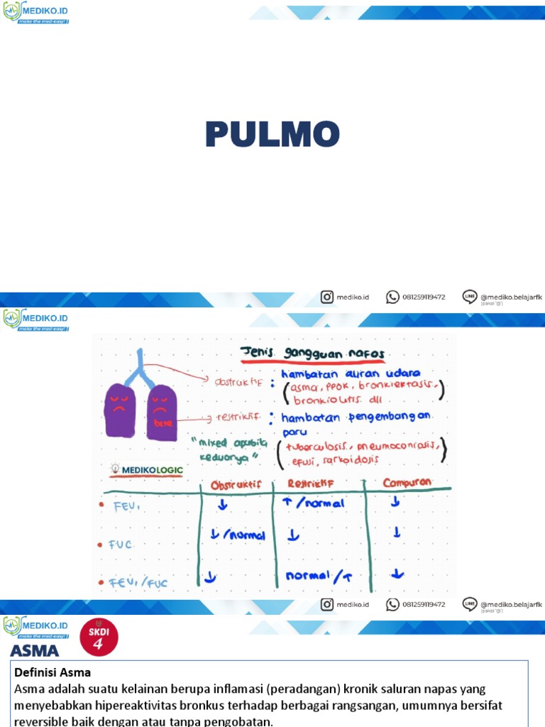 Materi Pulmo Mediko Complete | PDF
