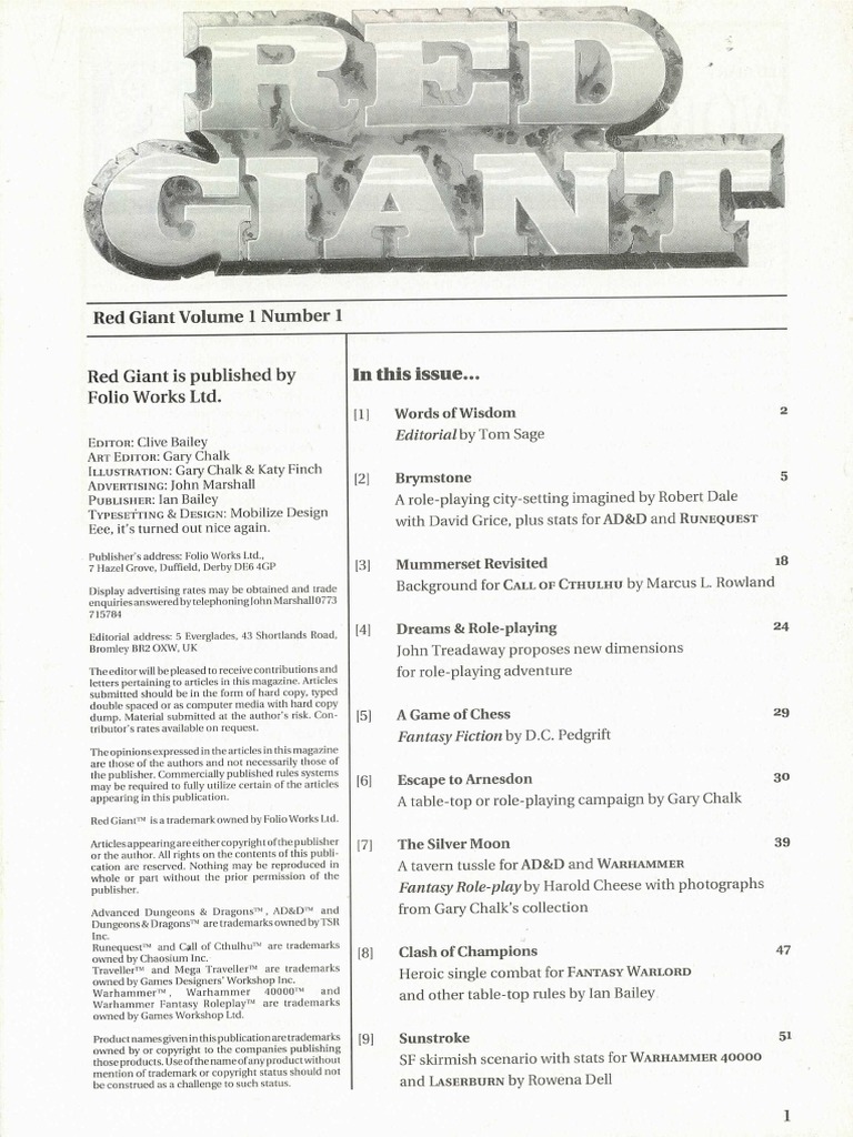 Red Giant Magazine n1 - Compress 3 | PDF