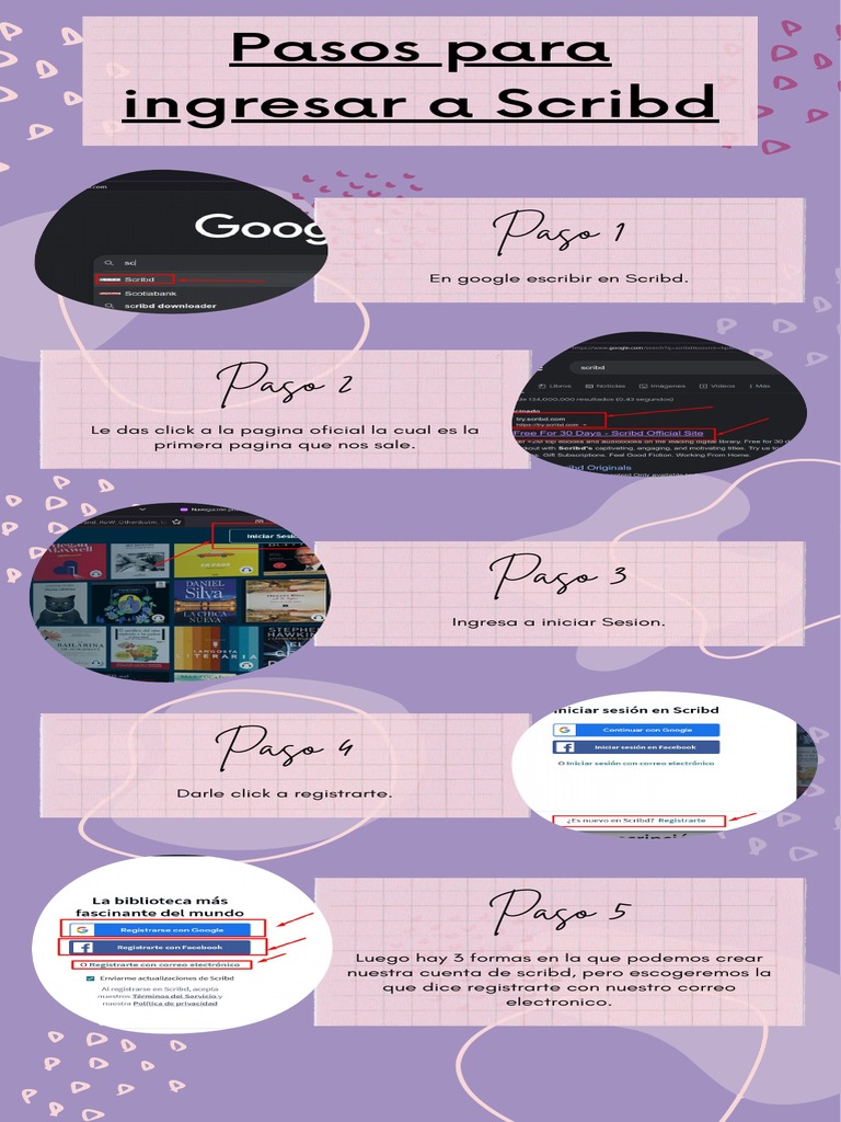 Ingresar y Subir Archivos A Scribd | PDF