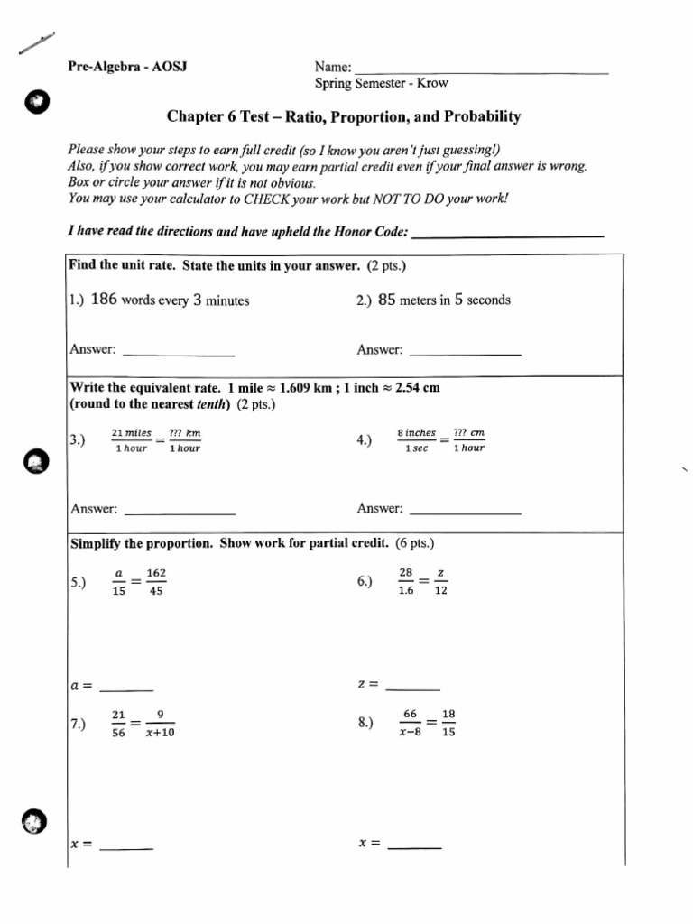 PRE-algebra Math | PDF