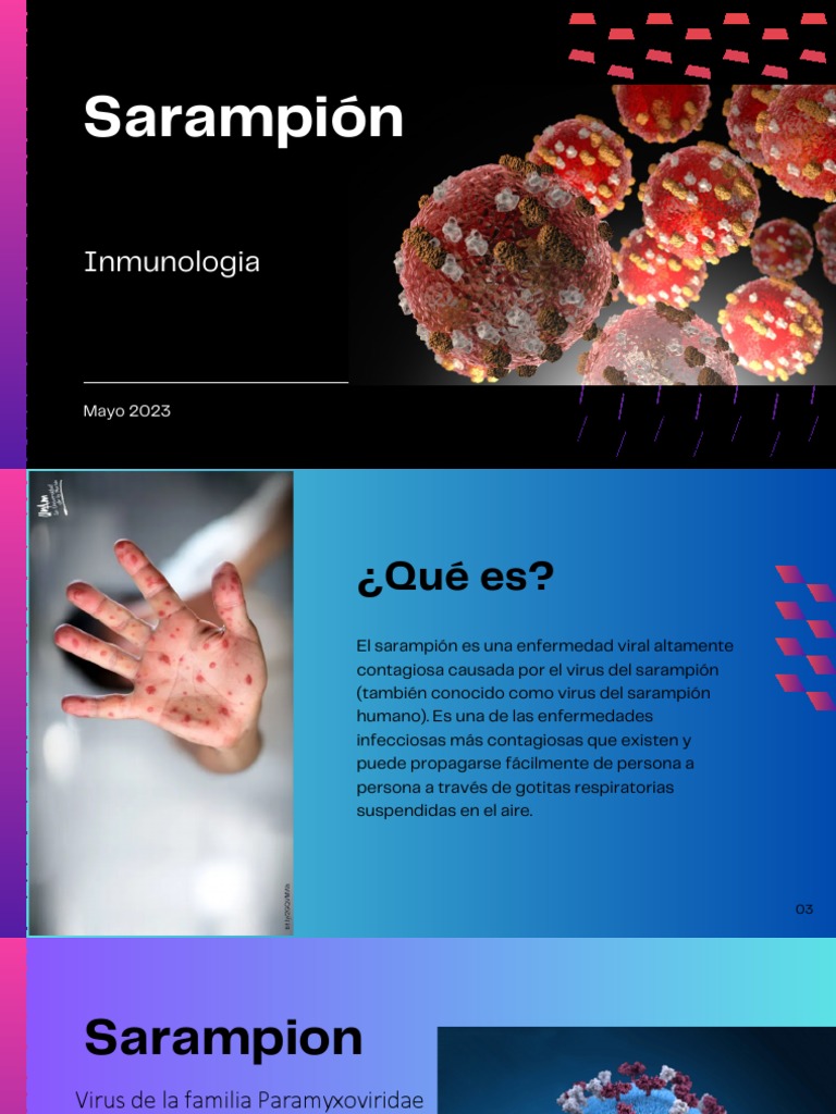 Información sobre el Sarampión y su Inmunidad | PDF | Sistema inmune | Sarampión