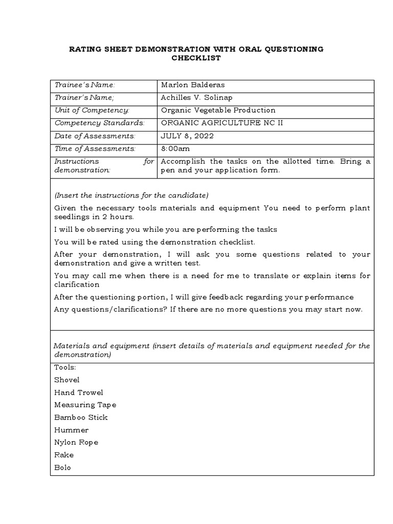 Rating Sheet PDF