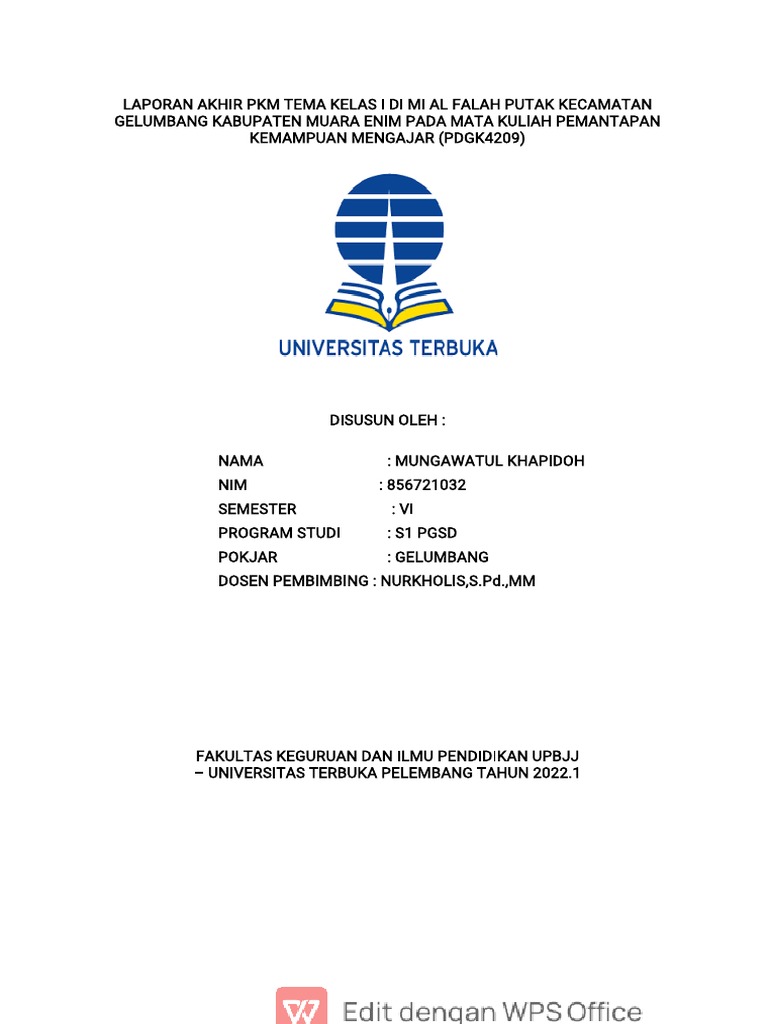 Contoh laporan pkm | PDF