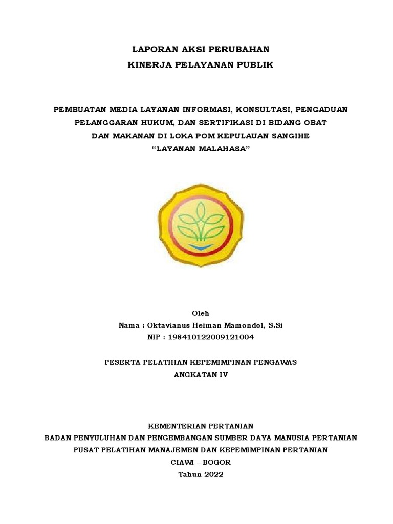 contoh aksi perubahan | PDF