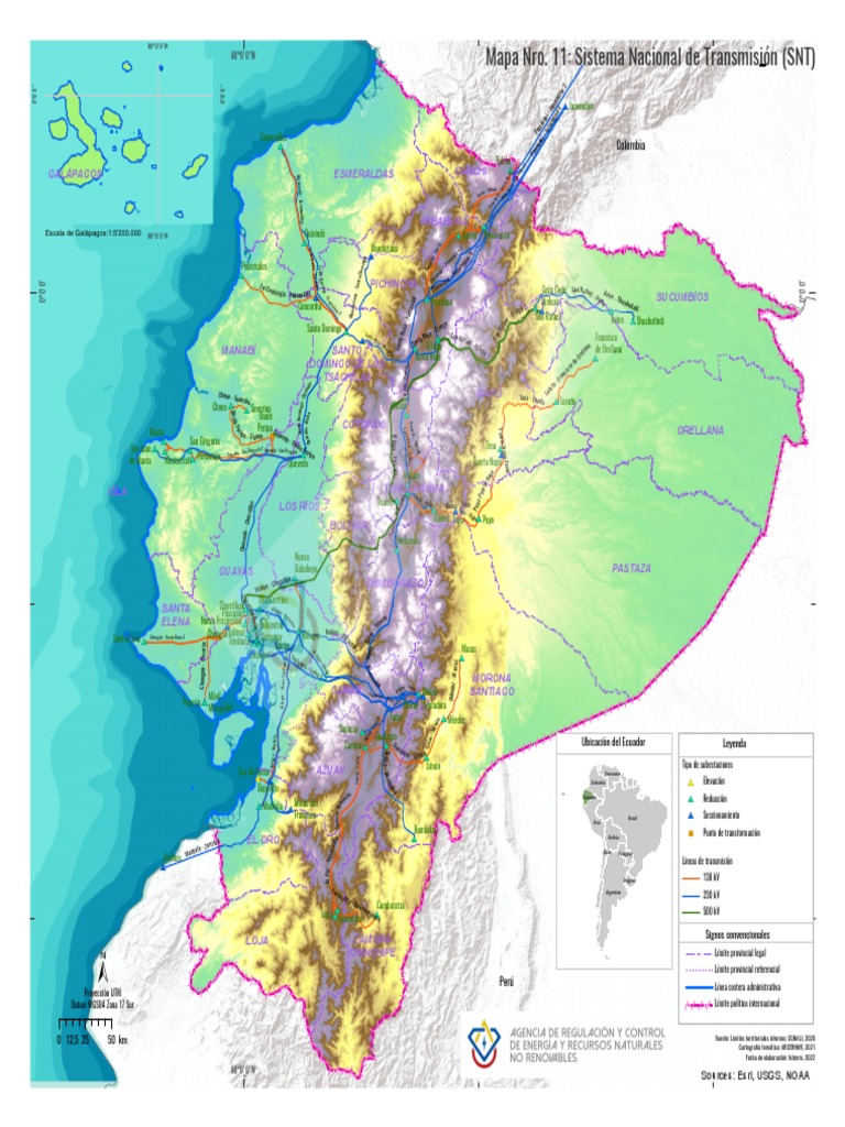 Mapa de Sistema Nacional de Transmision SNT | PDF