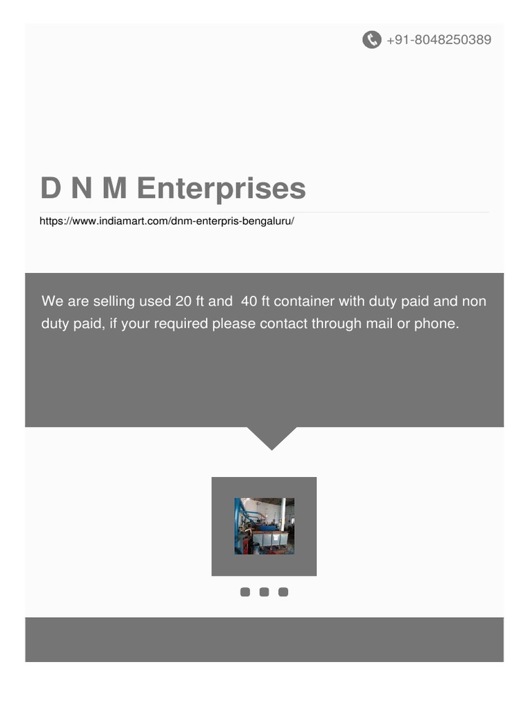 Used Shipping Containers for Sale | PDF