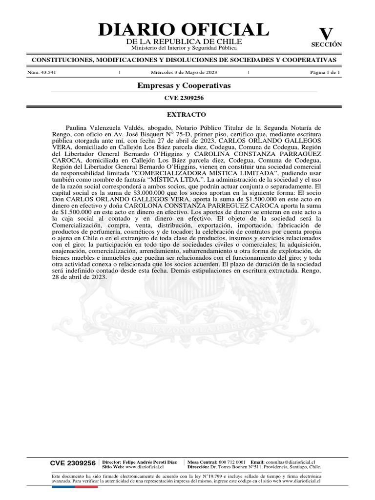 Editar Publicacion Diario Oficial | PDF