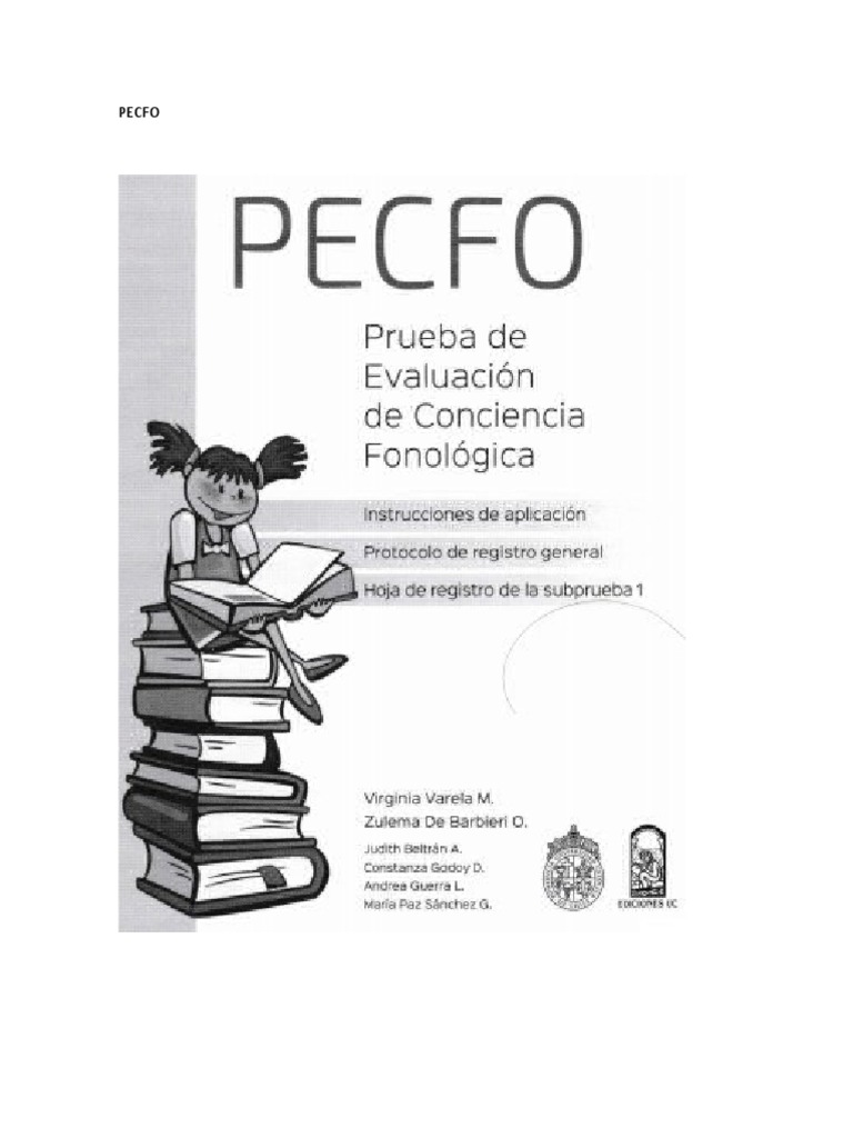 Instrucciones y Protocolo Pecfo | PDF