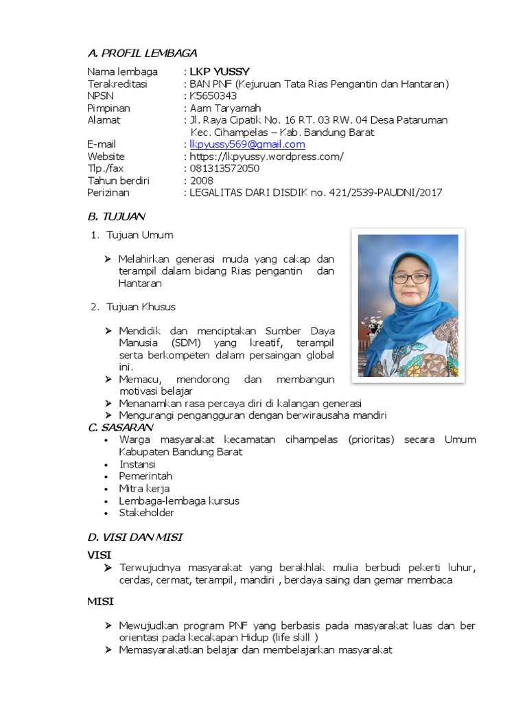 Profil Lkp-Buku LKP Yussy | PDF