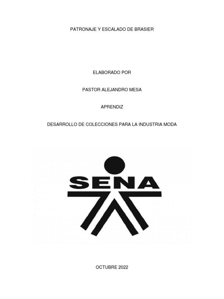 Patronaje Y Escalado De Brasier Pdf