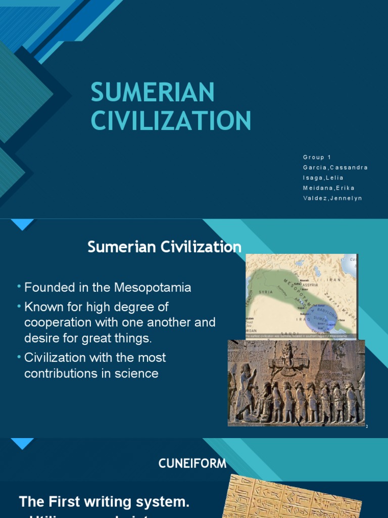 Group 1 - SUMERIAN CIVILIZATION | PDF | Sumer Group 1 - SUMERIAN CIVILIZATION | PDF | Sumer