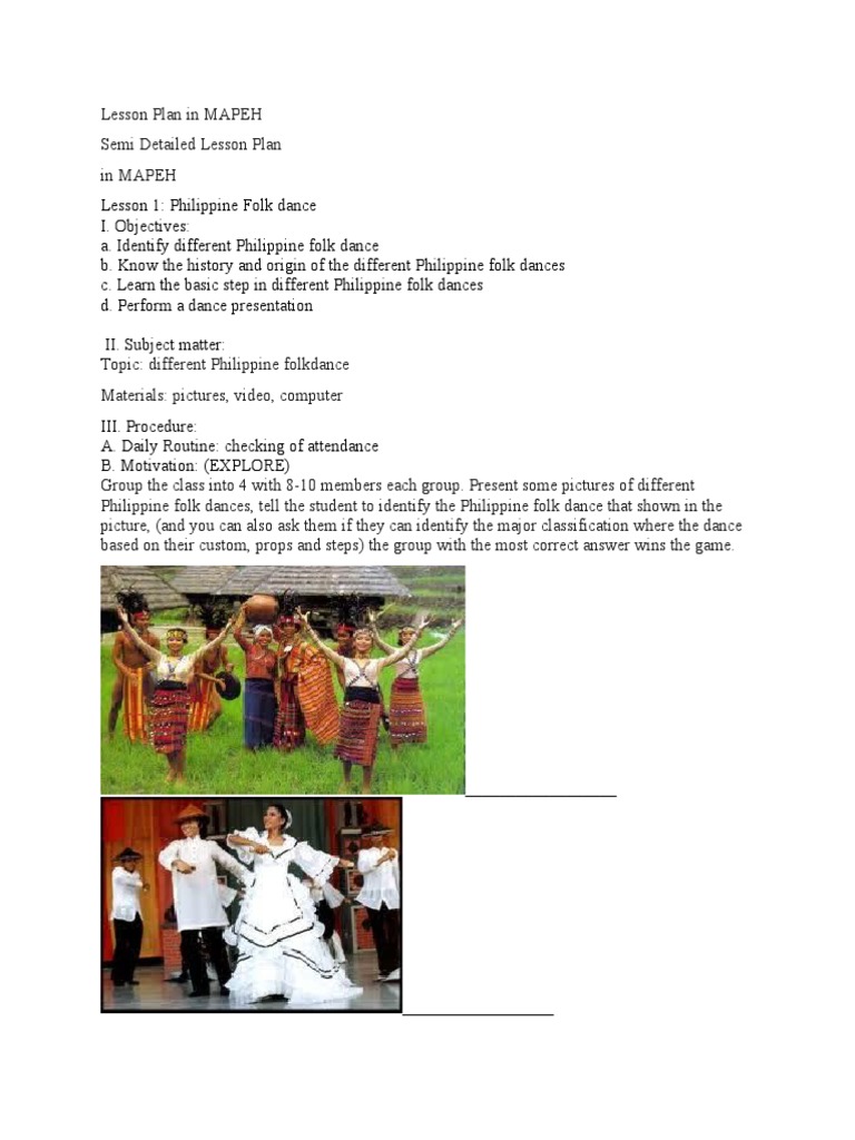Philippines Folkdance Grade 8 | PDF