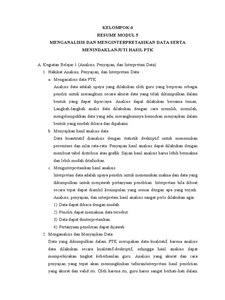 Resume PTK Modul 5 | PDF
