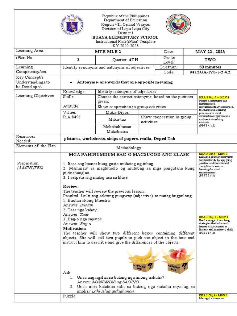Cot MTB Mle q4 Final Suhingpulong | PDF