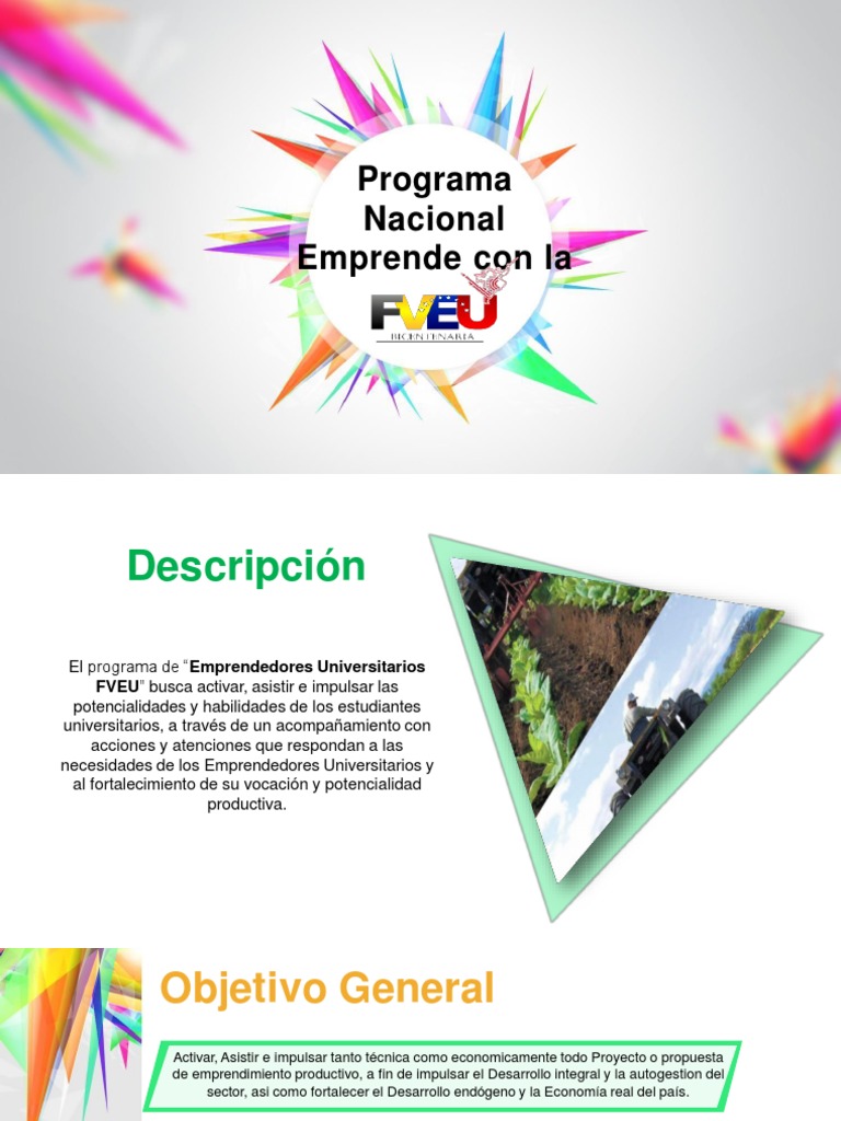 Programa de Emprendimieto FVEU | PDF | Iniciativa empresarial | Cooperativa