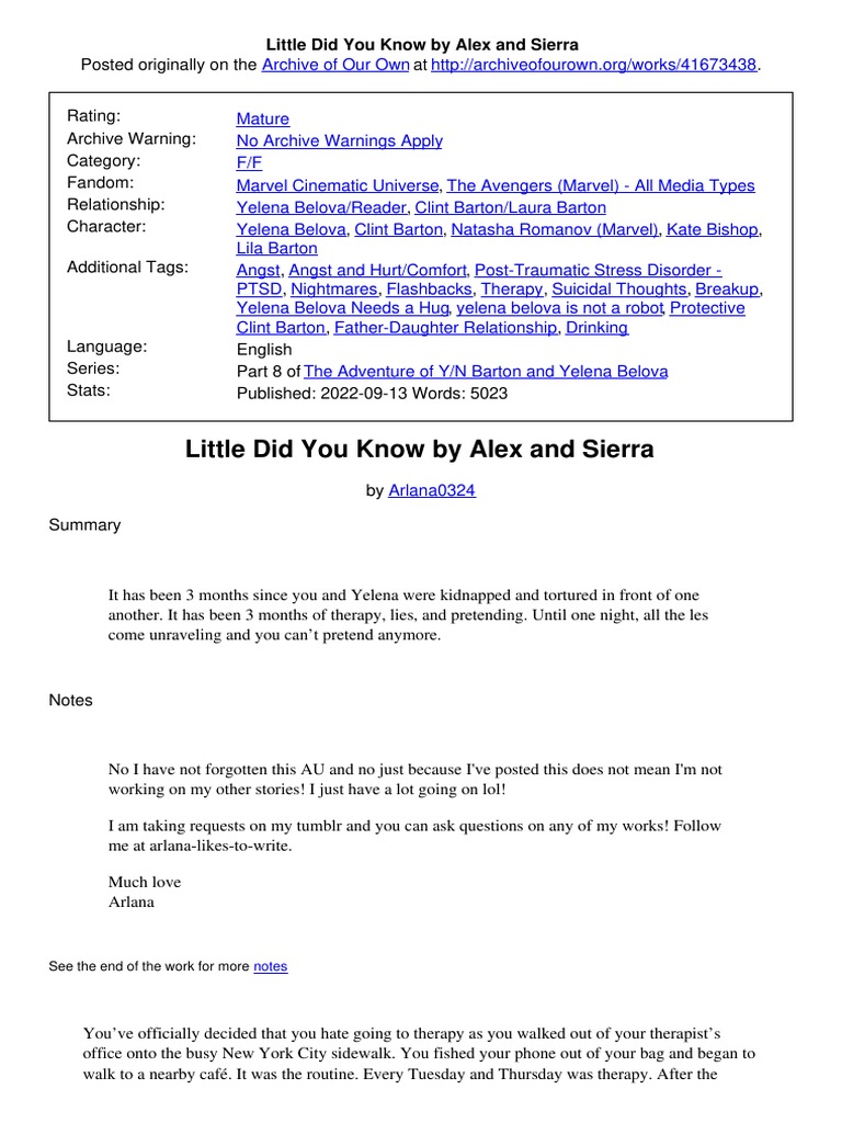 Little Did You Know By Pdf