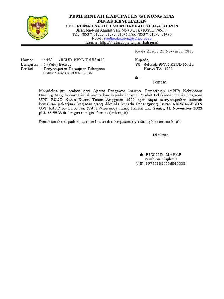 Contoh Pengisian Validasi P3DN | PDF