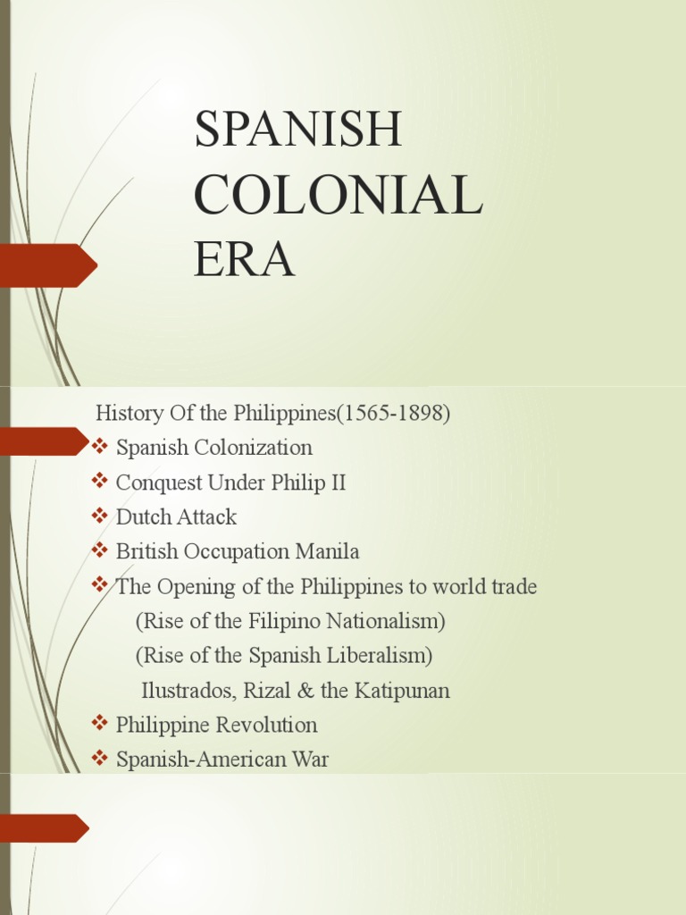 2 Spanish Colonial Era Part 1 | PDF