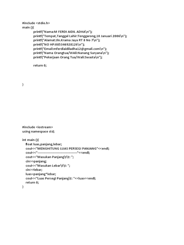 Tugas Coding Simdig Pemdas | PDF | Komputer