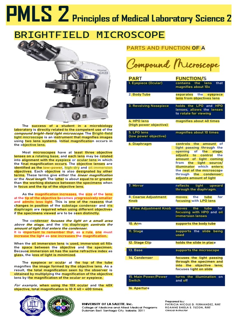 PMLS 2 Microscopy | PDF