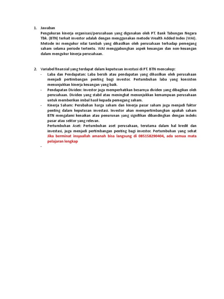 Manajemen Kinerja Tugas 3 | PDF