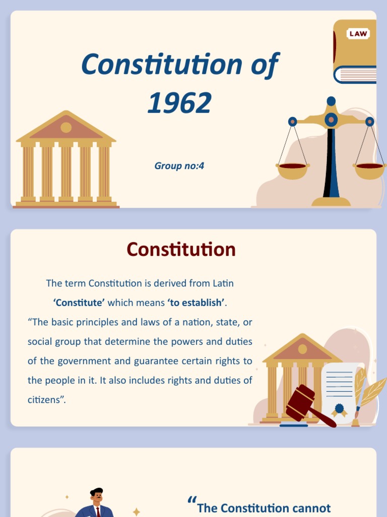 1962 Constitution | PDF | Political Law | Public Law