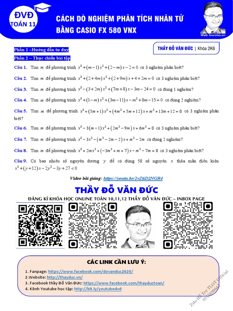 (ĐVĐ) Kĩ năng dò nghiệm đẹp bằng CASIO | PDF