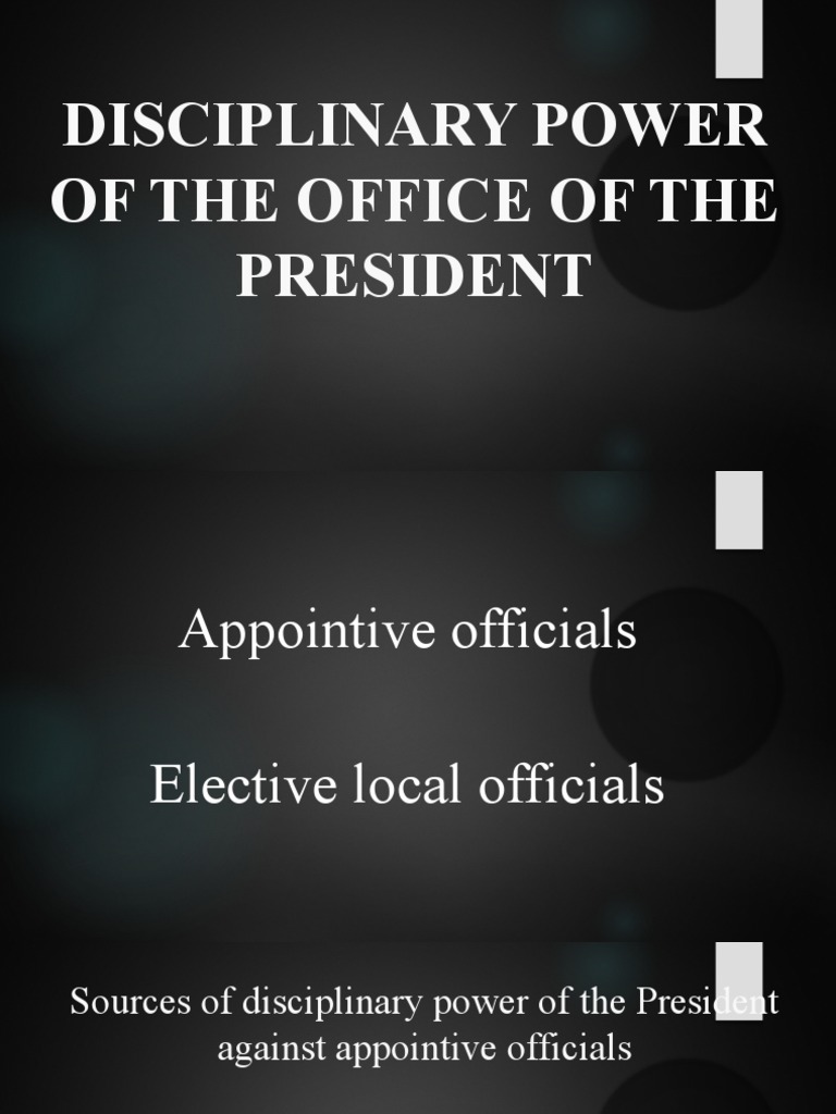 Disciplinary Power of The Office of The President | PDF | Complaint | Judge