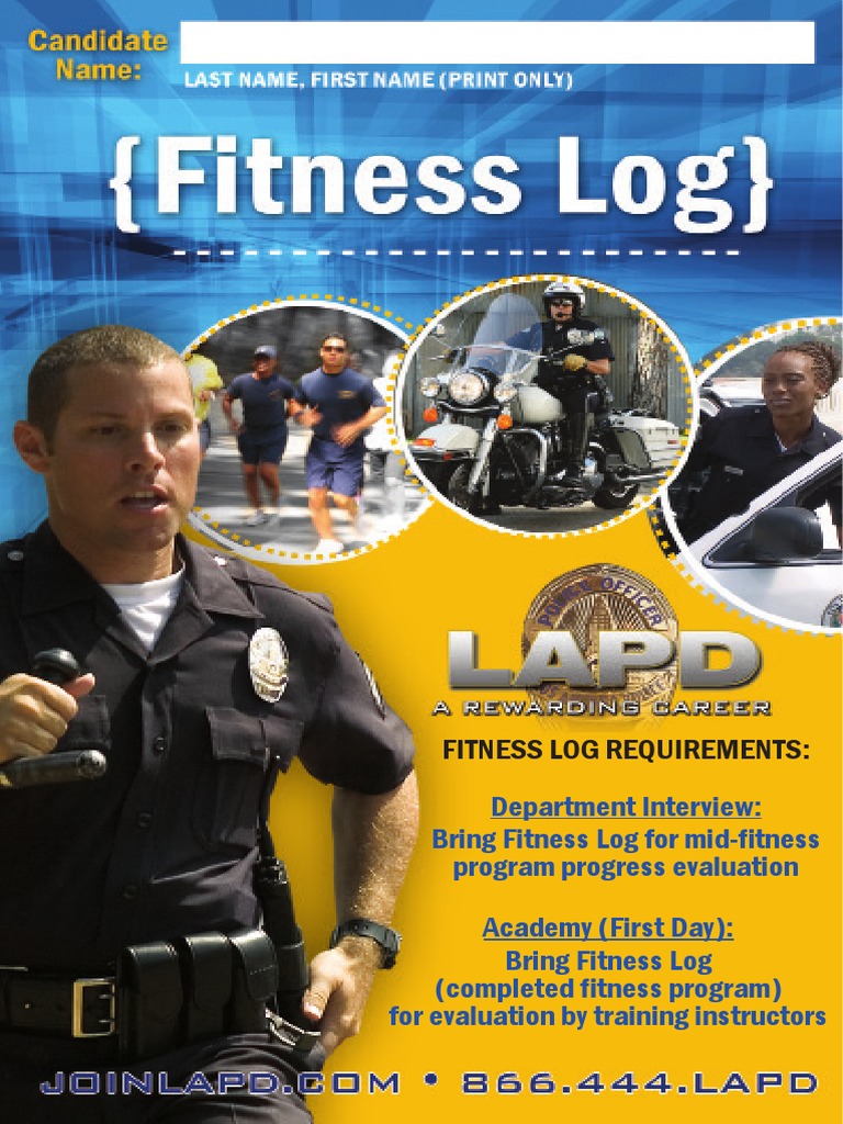 Lapd Fitness Brochure | PDF | Foot | Hand