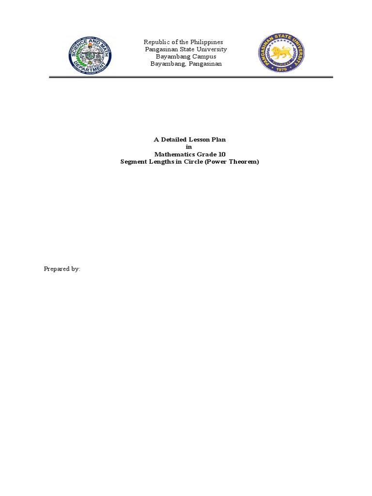 Lesson Plan | PDF | Circle | Trigonometric Functions