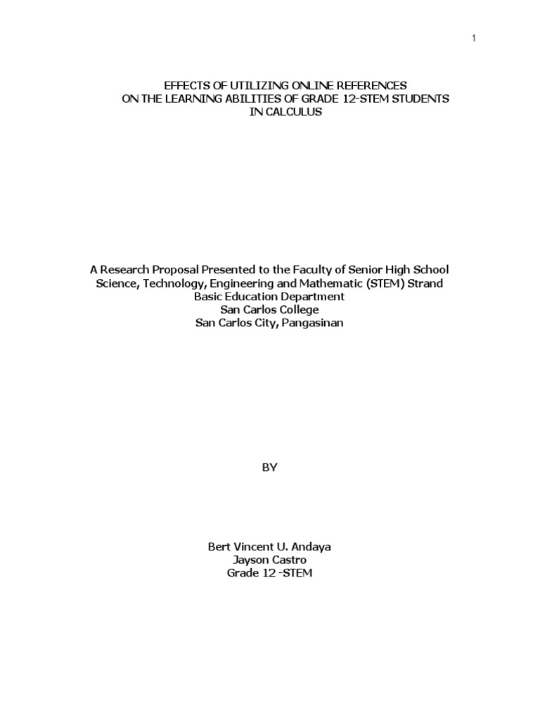 Research Proposal 2215 | PDF | Mathematics | Learning