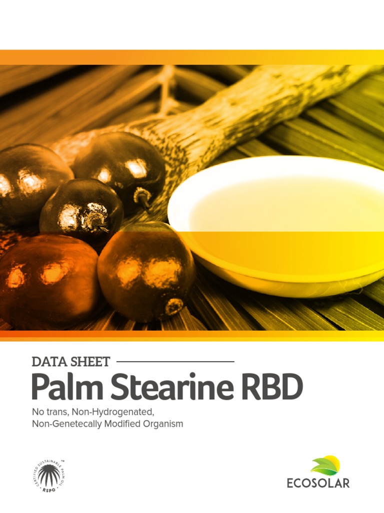RBD Palm Stearin Product Overview | PDF | Cooking, Food & Wine ...