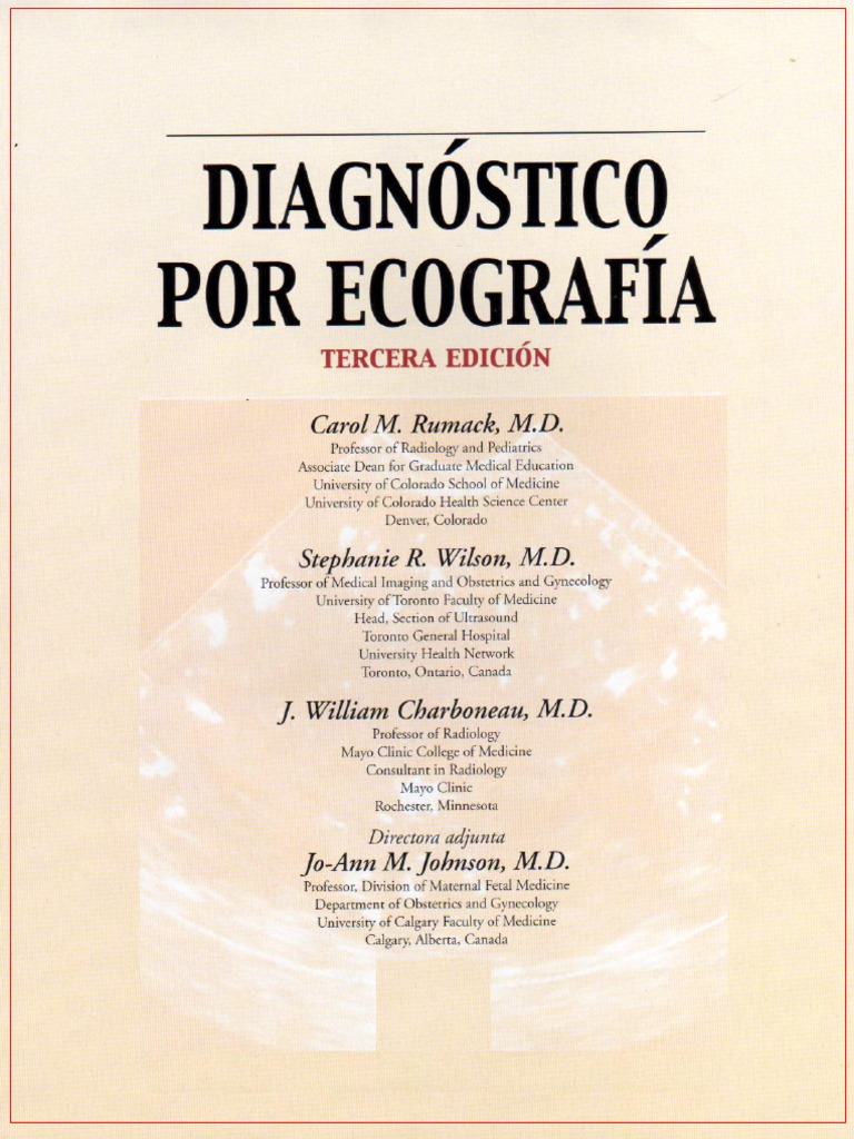 Diagnostico Por Ecografia Rumack T1 | PDF | Medicina | Gráficos de ...